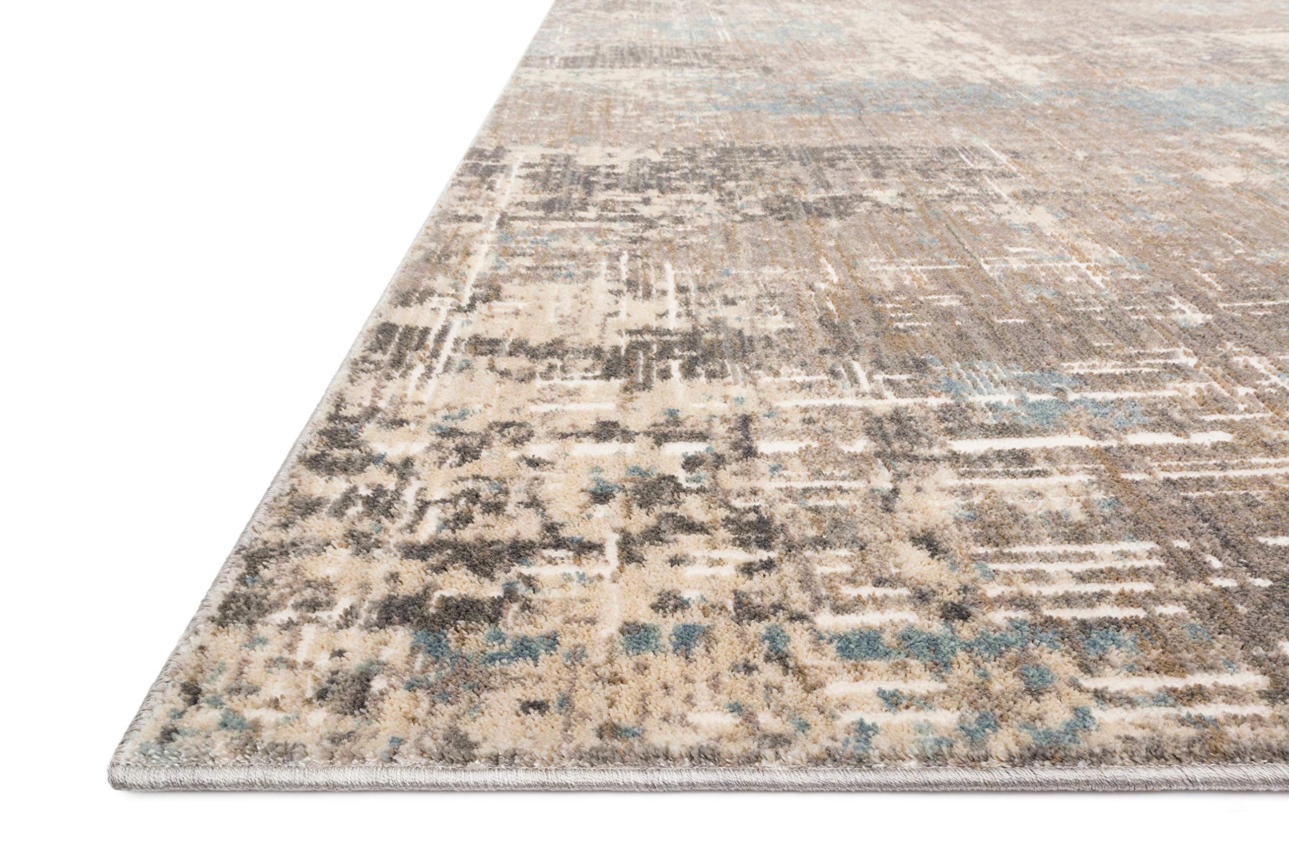 Loloi REIDPW00160S Reid Area Rug, Pewter