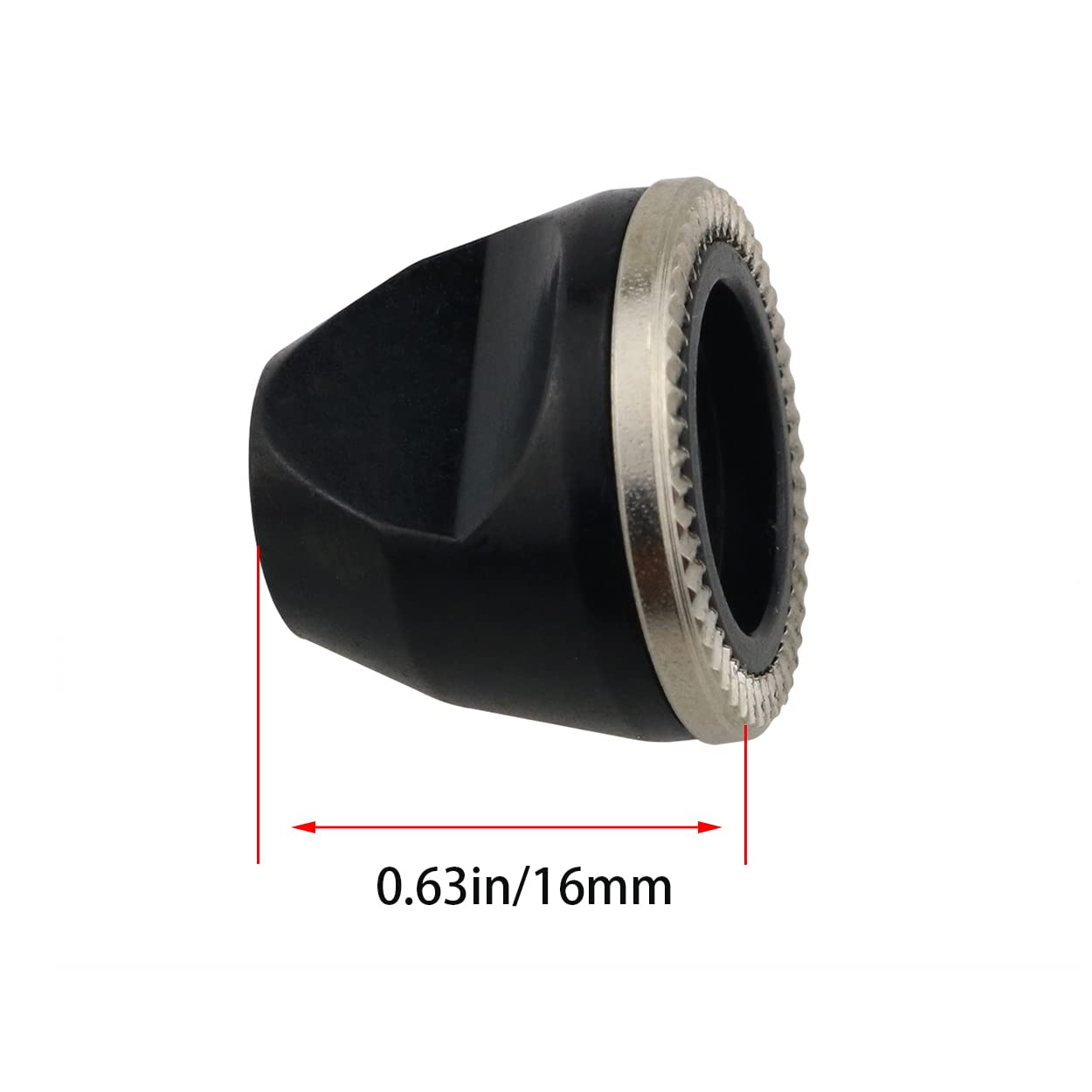 Ruiwaer 2PCS Quick Release Rod Nut M5 Screw Non-Slip Nut Mountain Bike Quick Release Shaft All Aluminum Alloy Nut Bicycle Quick Release Lever Nut Fixed Gear Road Bike Modified Parts, Black