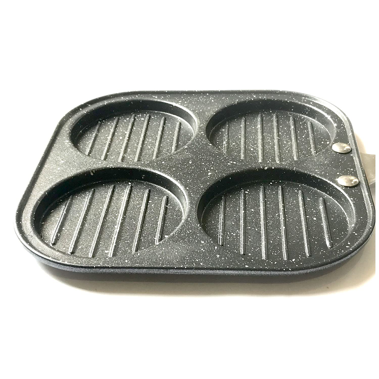 SHRIYA Non Stick Mini Uttapam Pan Aluminum 4-Cup Egg Cooker Pan Multipurpose Pancake Pan Omelet Cooker Griddle Uttapam Tawa, Multicolor