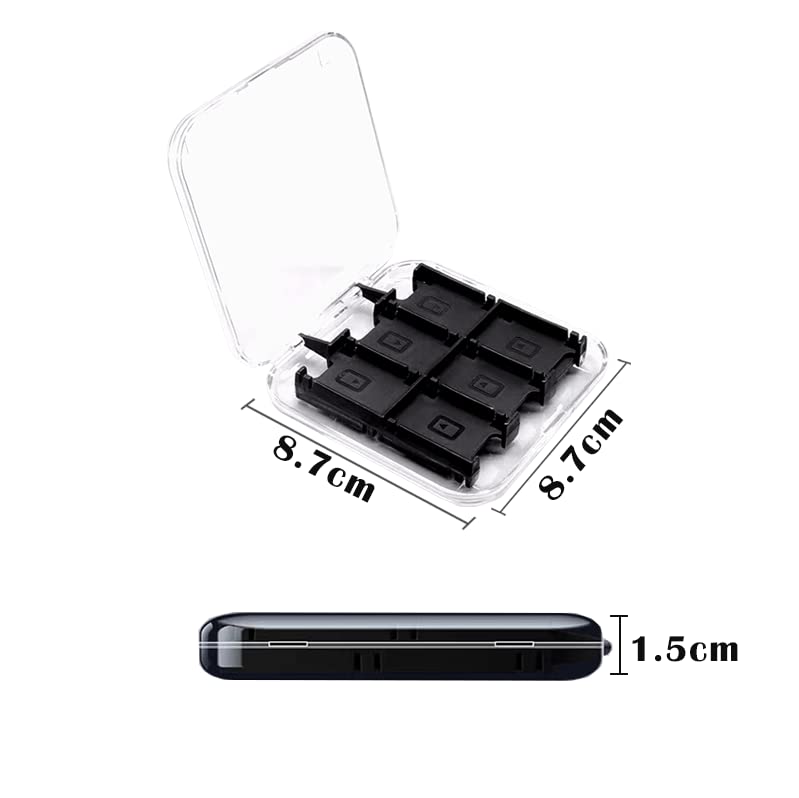 UDEE Game Storage Case for 12 Nintendo Switch Games, Game Cards or TF Card,Switch Accessories,Portable Switch Game Memory Card Storage