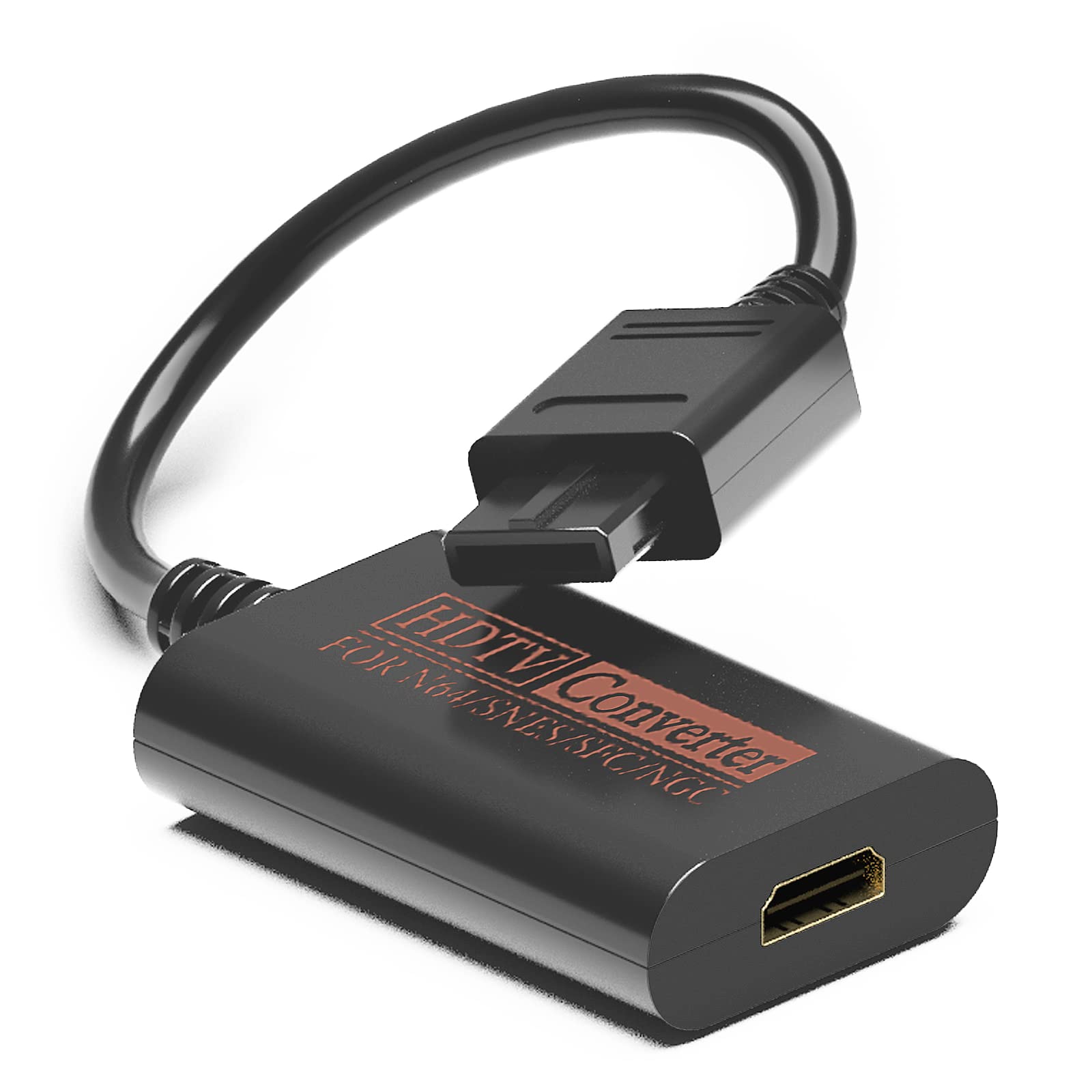 N64 HDMI Adapter, N64 to HDTV Converter, S-Video Output, Plug and Play(Black)