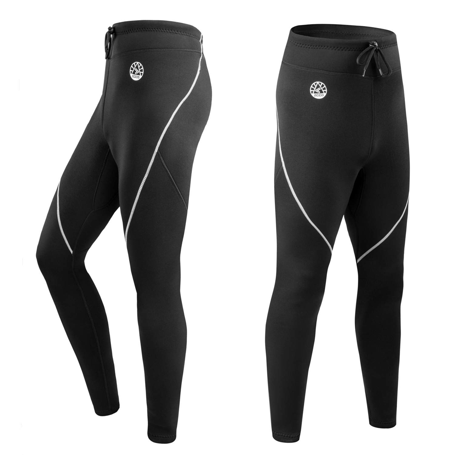 Men's Wetsuit Pants, 1.5mm Neoprene Long Pants for Surfing Kayaking Swimming Diving Canoeing (Gray, 3XL)
