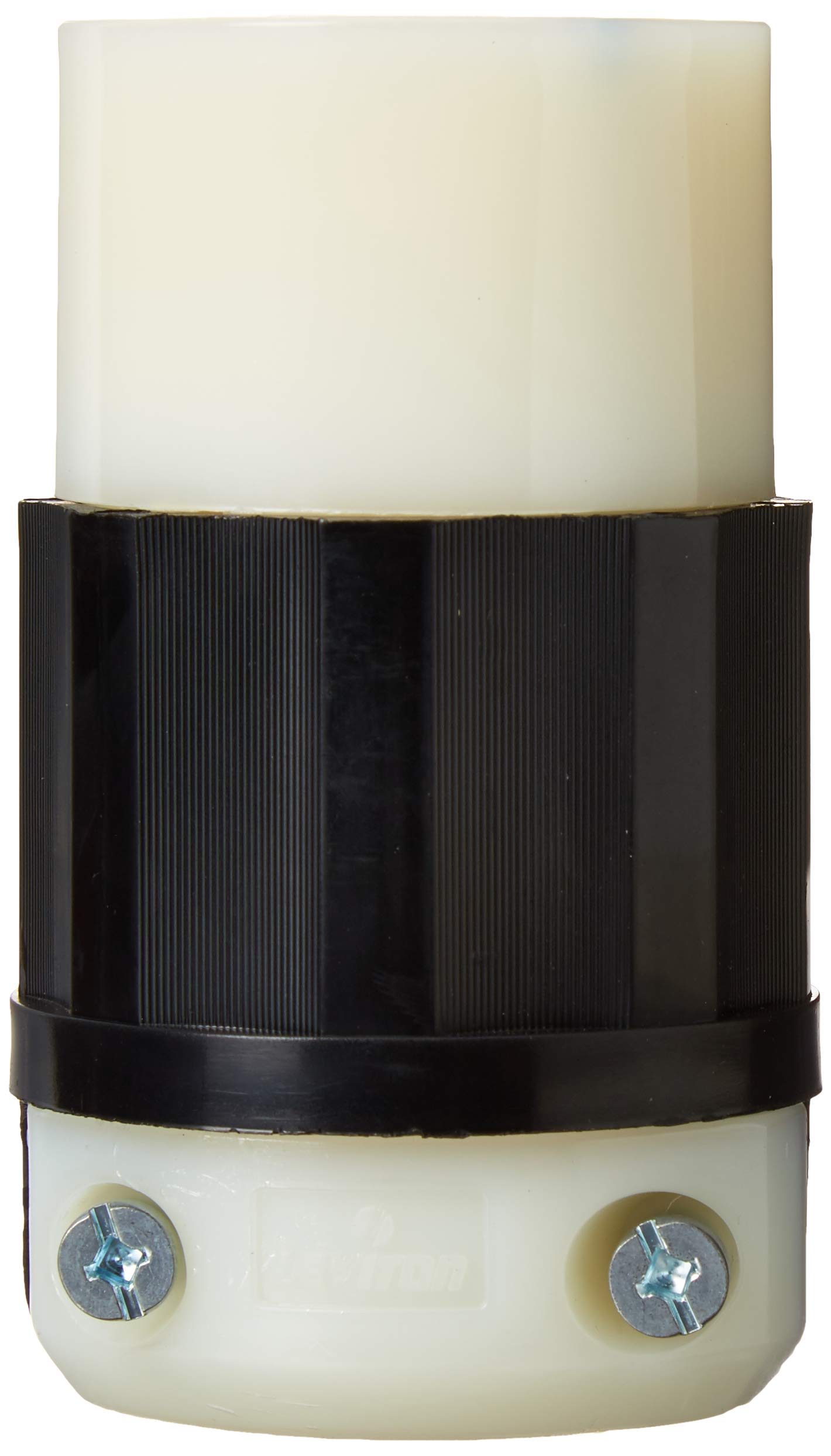 Leviton 2733 30 Amp, 480 Volt 3-phase, NEMA L16-30R, 3P, 4W, Locking Connector, Industrial Grade, Grounding - Black-White