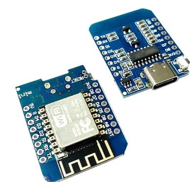 Teyleten Robot ESP8266 ESP-12F D1 Mini Module Mini Lua 4M Bytes WLAN WiFi Internet Development Board for Arduino Compatible NodeMcu Type-C 5pcs