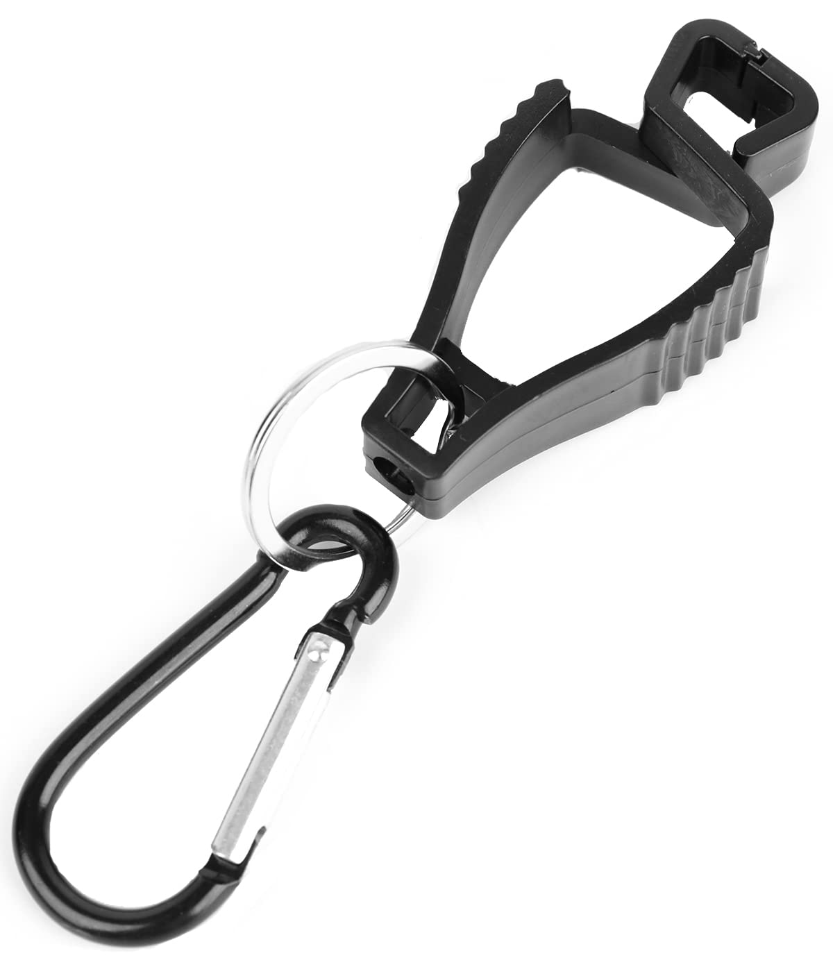Lawei 12 Pack Glove Grabber Clip Holder - Black Work Safety Clip Glove Keeper, Glove Grabber Clip Holder Glove Keeper for Belt Loop