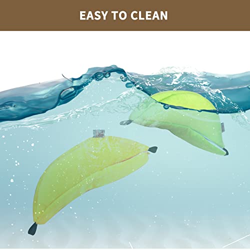 YAFIYGI 2Pack Rat Hammock for Cage Hamster Soft Bed Small Pet House Animals Warm Squirrel Hedgehog Guinea Pig Bed House for Mouse, Chinchilla, Rat, Gerbil and Dwarf Hamster(Yellow+Green