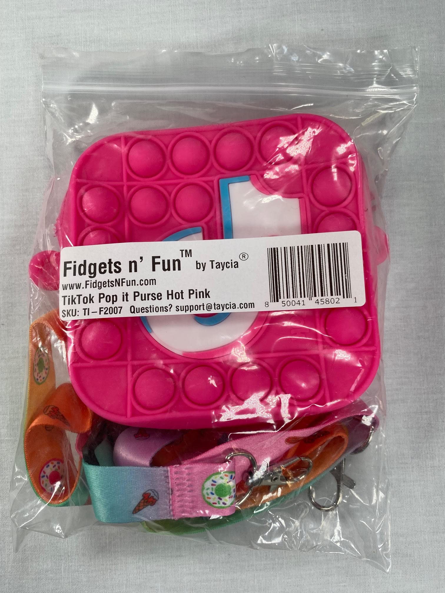 Taycia Fidgets n Fun TikTok Pop it Purse (Hot Pink) TI-F2002 0