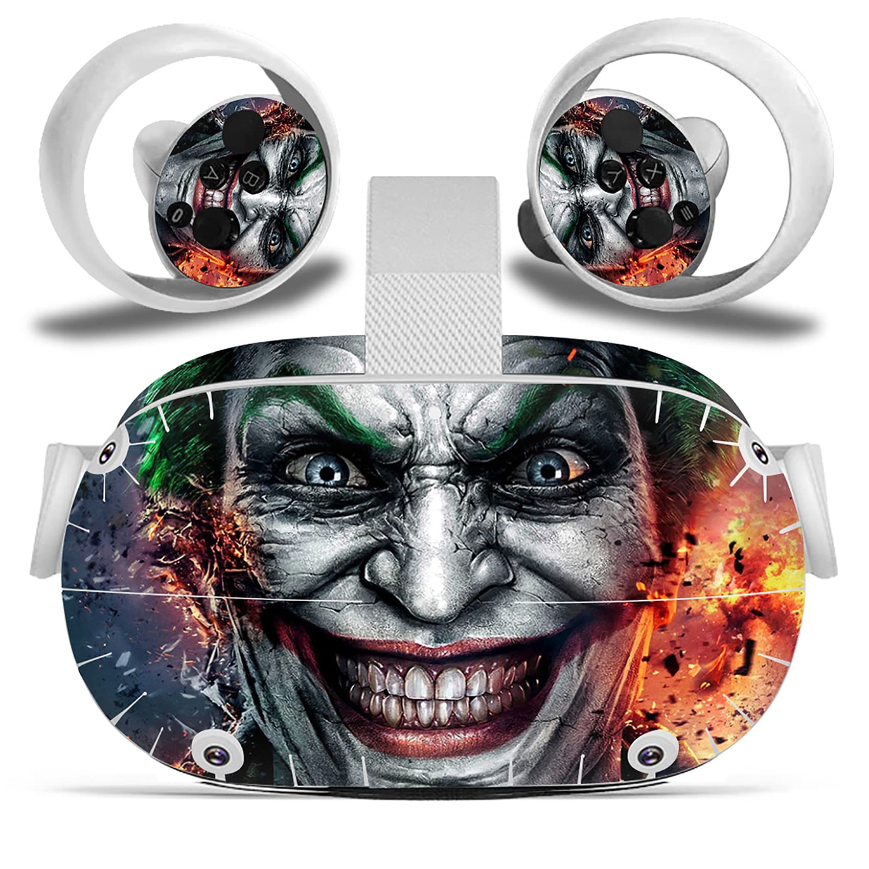 Uioeua Stickers Skin for Oculus Quest 2 VR Headset and Controller Stickers,Vinyl Decal Skin for Oculus Quest 2, PC Gaming Virtual Reality Headset Protective Accessories for Oculus Quest2-0067