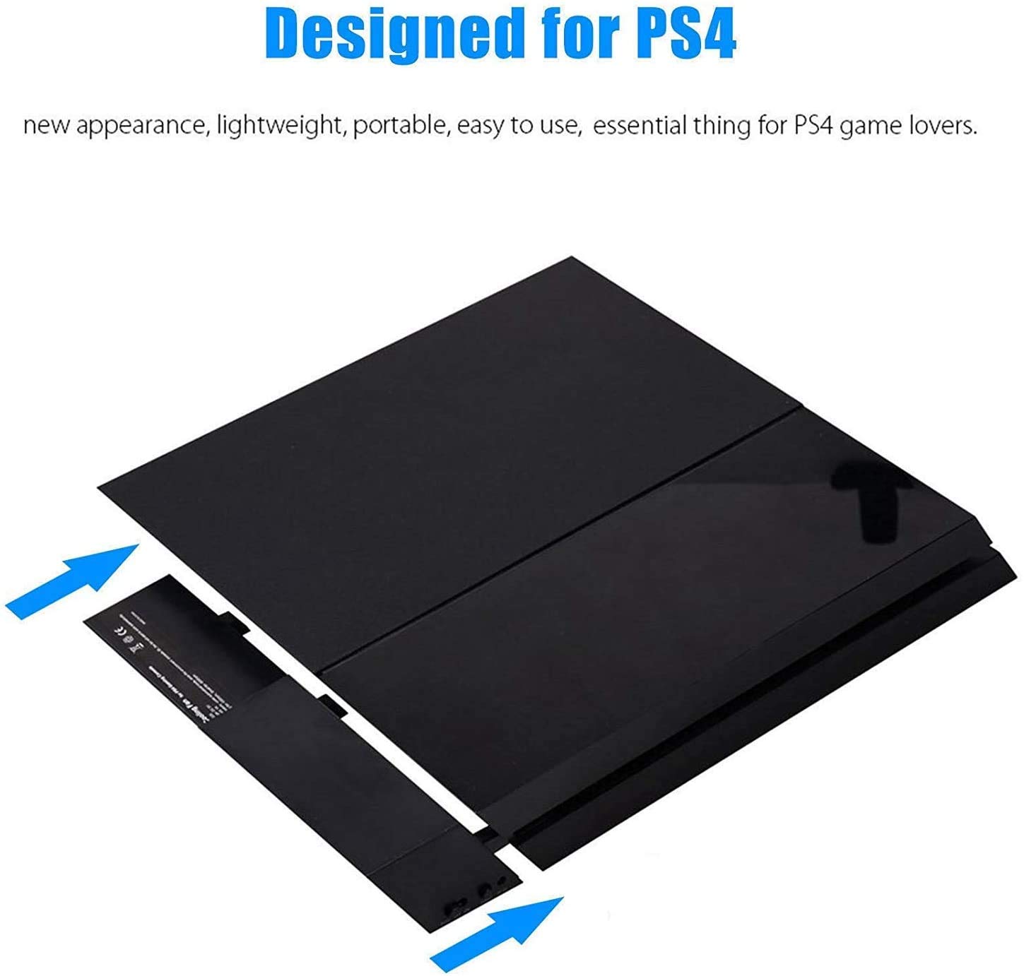 Linkhood Cooling Fan for PS4, USB External Cooler 5 Fan Turbo Temperature Control Cooling Fans for Sony Playstation 4 Gaming Console