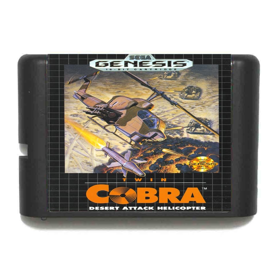 Royal Retro Twin Cobra 16 bit MD Game Card For Sega Mega Drive For Genesis-(PAL-J)