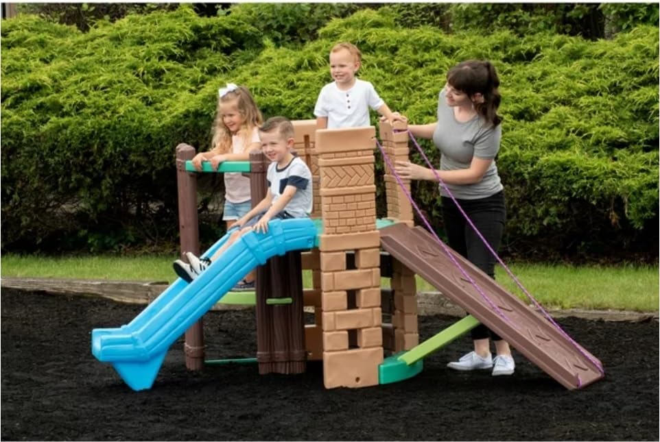 Little Tikes 2-in-1 Castle Climber, Brown