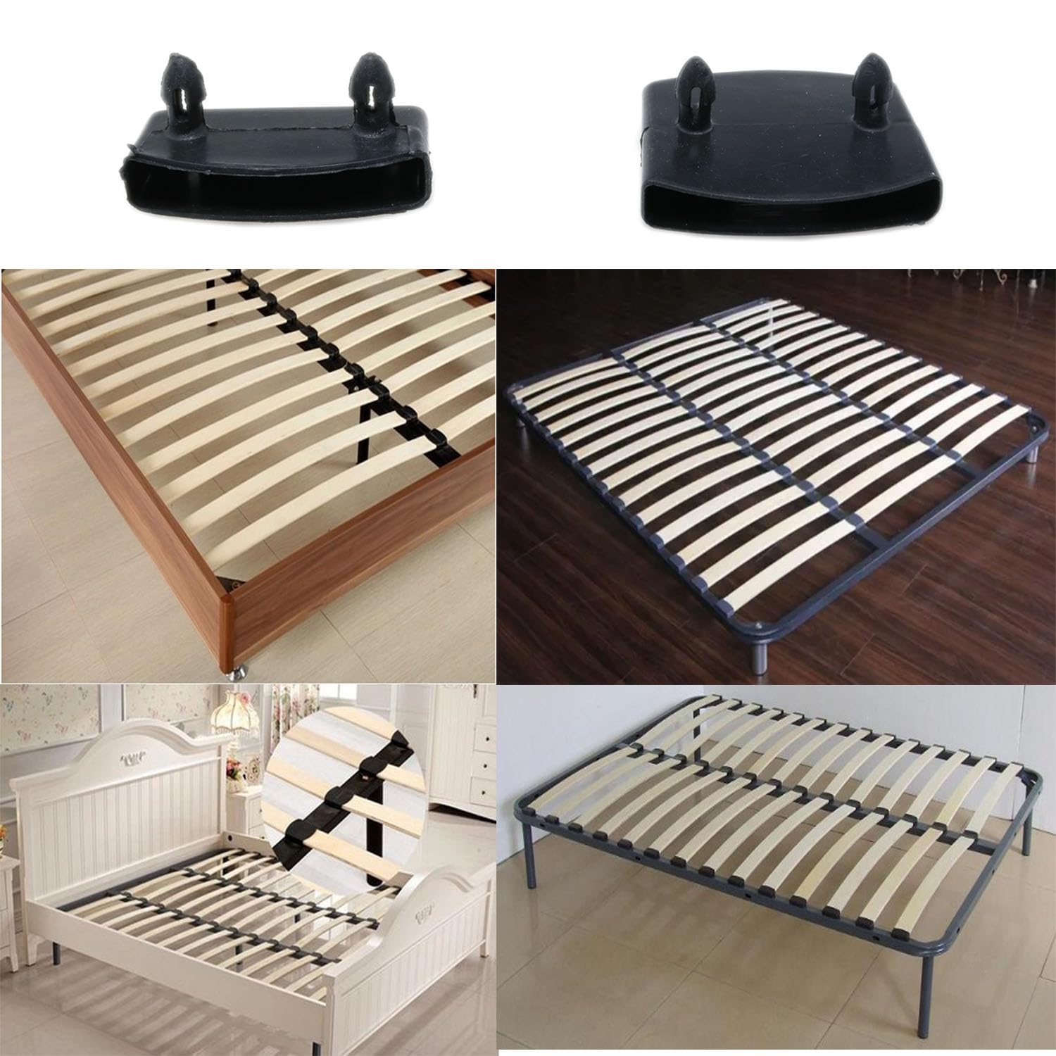 Meuey Lyot-55mm x 9mm Bed Slat Holders Replacement Bed Slat Holders Suitable for Bed Support slats Bed Center(10 Center Covers and 10 end Covers for Bed Support) slats Bed Support slats