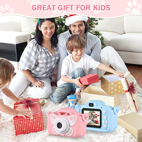 mewmewcat Digital Camera for X7 Mini Camera Camera Digital Camera 1080P Video Camera for 20MP Dual Lens 2.0 Inch IPS Screen Built-in Battery Cute Photo Frames Interesting Games w