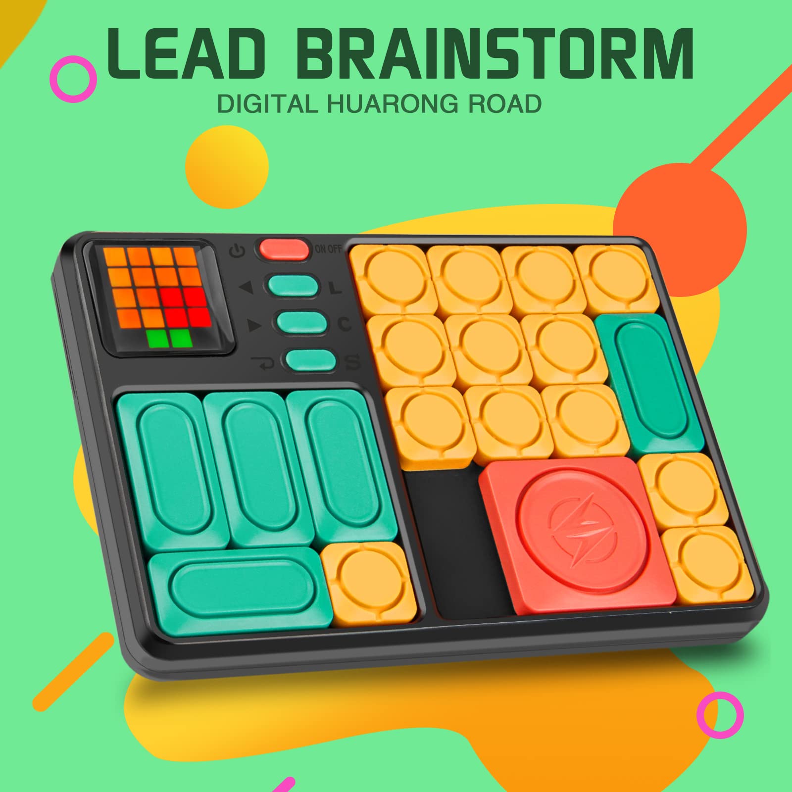 Super Slide Brain Games, Update 500+ Levelled UP Challenges Brain Teaser Puzzles, Interactive Fidget Toys Handheld Games Console, Electronic Learning & Education Travel STEM Toys for All Ages
