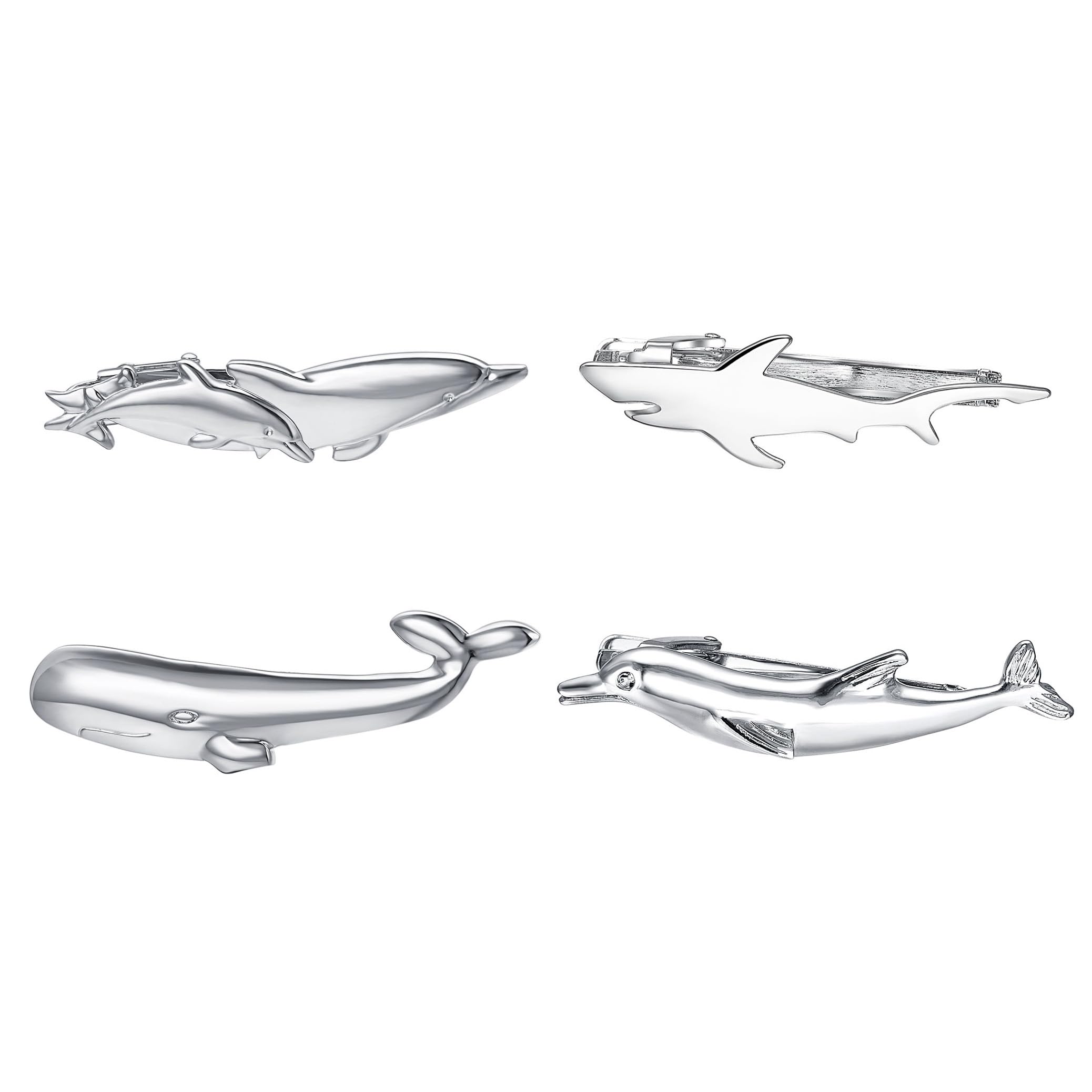 RunootPR Black Tie Clips for Men Personalized 4cm Tie Clip Novelty Birthday Party Jewelry Gift