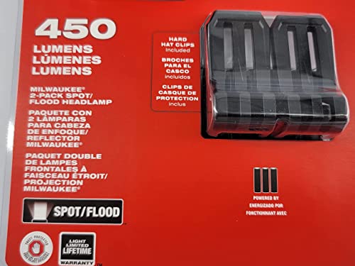 Milwaukee 450 Lumens LED Spot/Flood Headlamp (2-Pack)