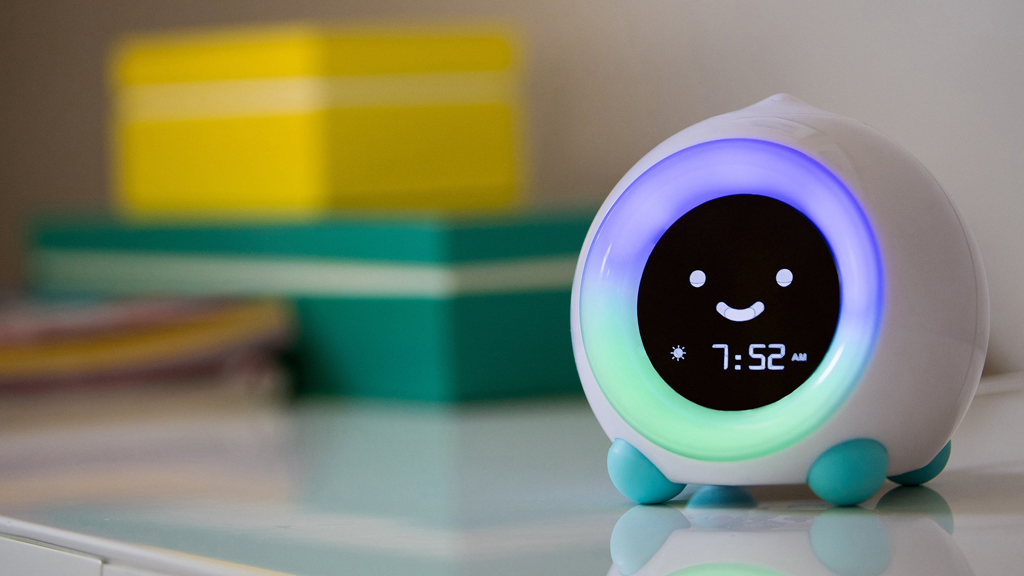 LittleHippo MELLA: Ready to Rise Children's Sleep Trainer, Night Light, Sound Machine and OK to Wake Alarm Clock for Toddlers and Kids - Blush Pink