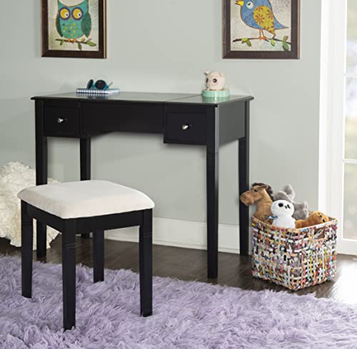 Linon Concord Vanity Set Black Cherry