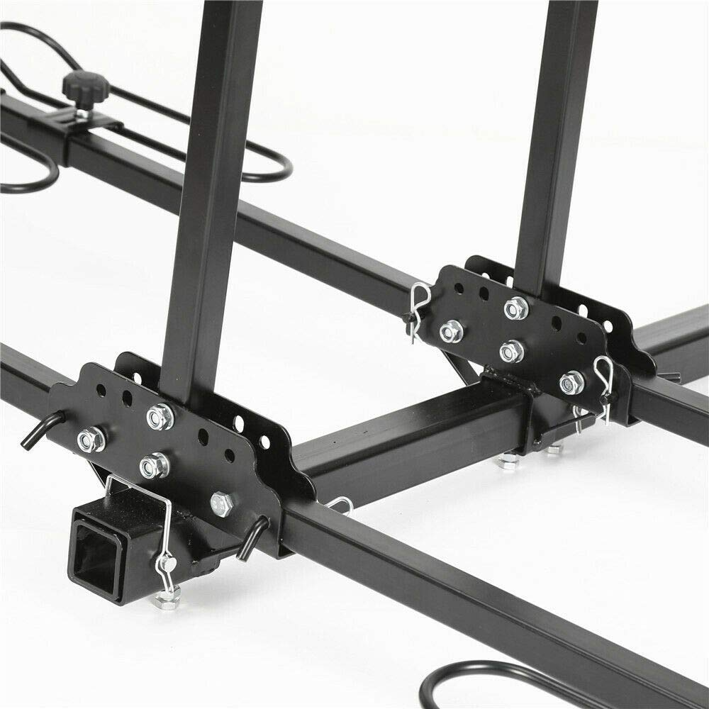 Luyao 4 Bike Bicycle Carrier Hitch Receiver Heavy Duty 2'' Mount Rack Truck SUV