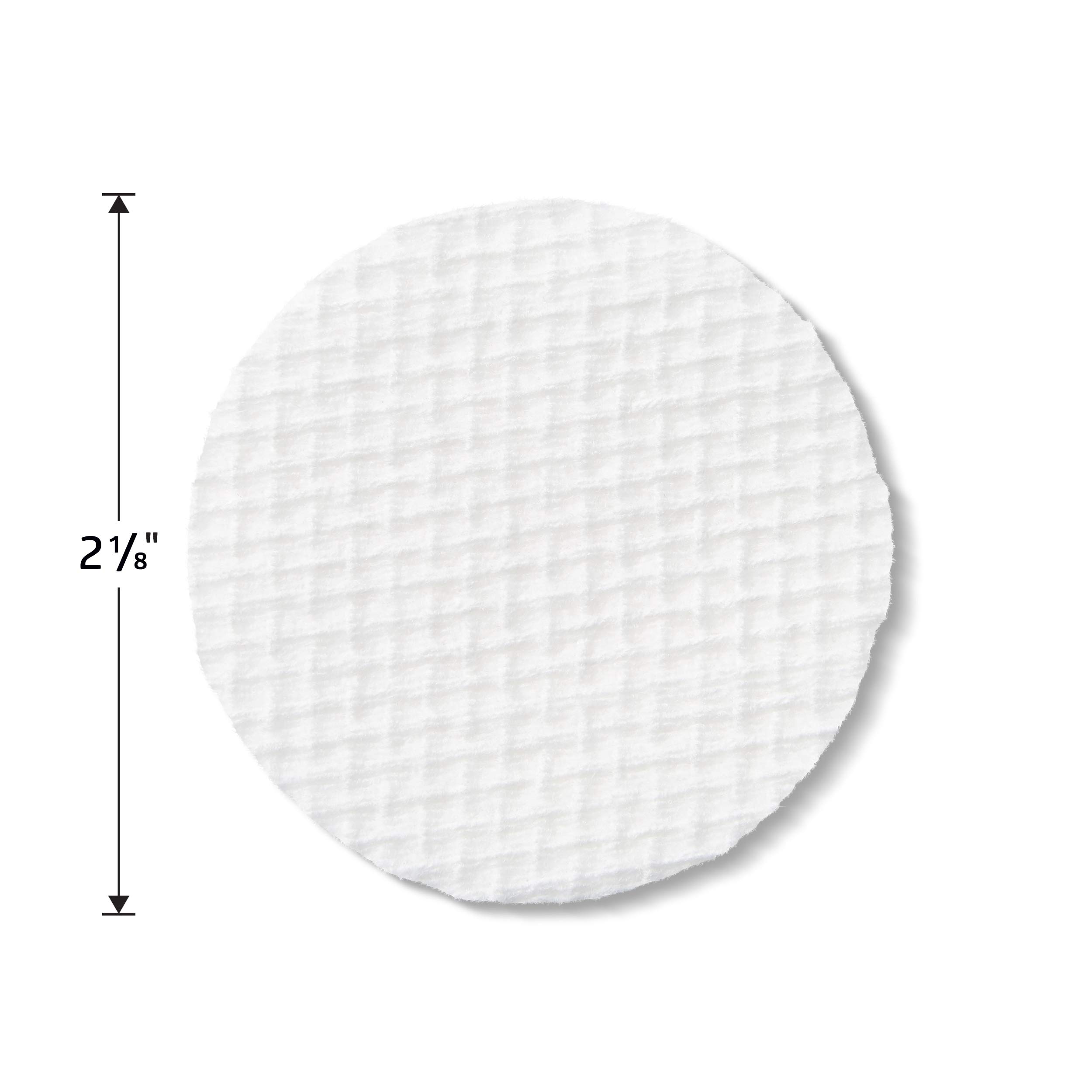 Medline Simply Soft Hypoallergenic Exfoliating Dual Textured Cotton Rounds Pads, 80 Count (Pack of 6)