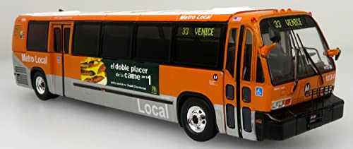 RTS TMC Transit Bus LA Metro-Los Angeles, California 1/87 Scale-HO Scale 5" Long Iconic Replicas