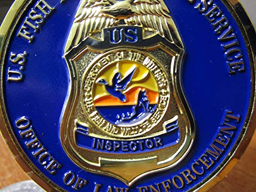 US Fish and Game Wildlife Service NC SC Ga Inspector Challenge Coin