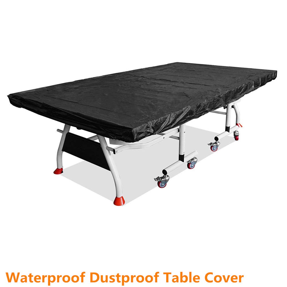RV77 Pingpong Table Cover, Thicking Indoor Dustproof Yard Foldable Playground Practical Protective Sheet Wear Resistant Year-Around Outdoor Waterproof Easy Clean Lightweight (110.2 x 59inch)