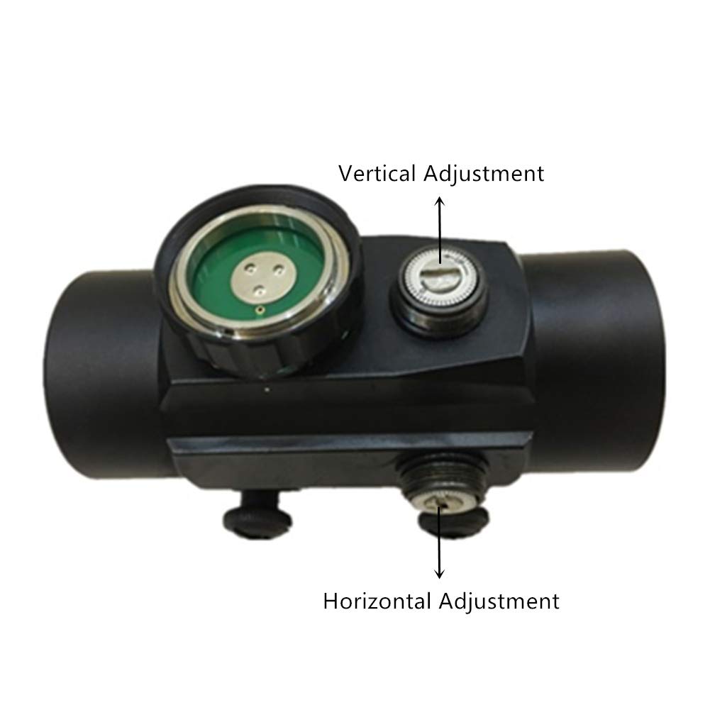 NyLeabon 1x30 Crossbow Scope,Classical 1x30 Red Dot Scope,Red and Green Illuminated Scope,Compact Hunting Scope