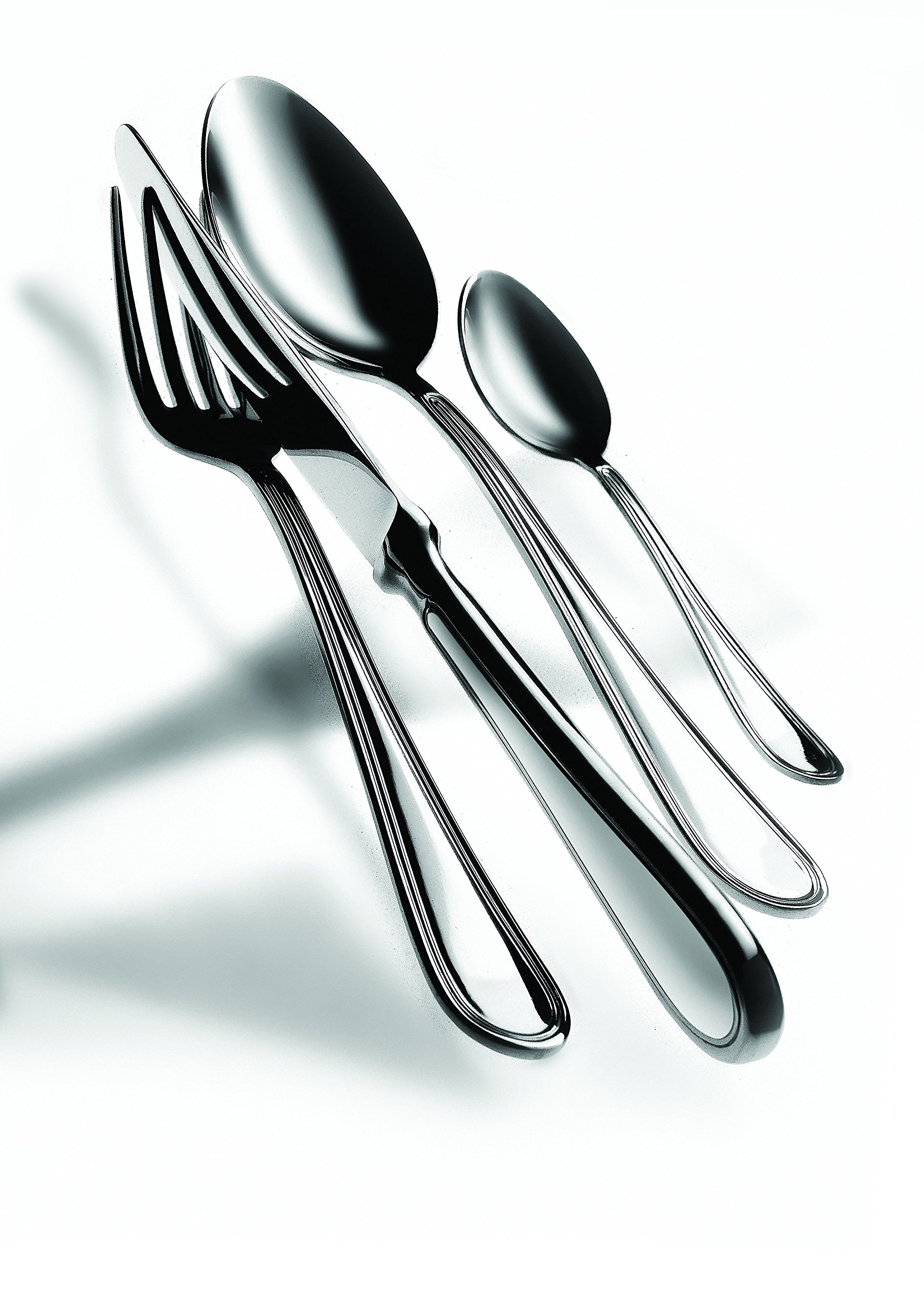 MEPRA 101022151 Norma 151-Piece Durable 18/10 Stainless Steel European and American Style Flatware Cutlery Set for Fine Dining, Dishwasher Safe, Service for 12