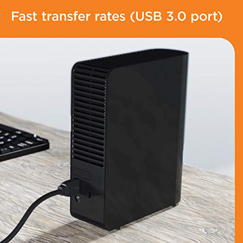 WD 3TB Elements Desktop Hard Drive HDD, USB 3.0, Compatible with PC, Mac, PS4 & Xbox - WDBWLG0030HBK-NESN