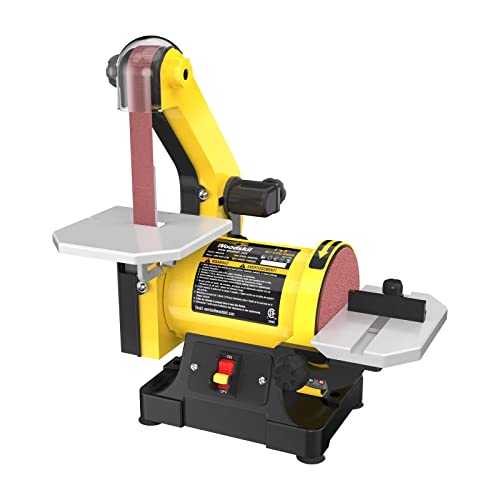 Woodskil Belt Sander, 1 in. x 30 in. Belt Sander and 5 in. Disc Sander, Disc Belt Sander for Woodworking, Bench Sander Upgraded Model