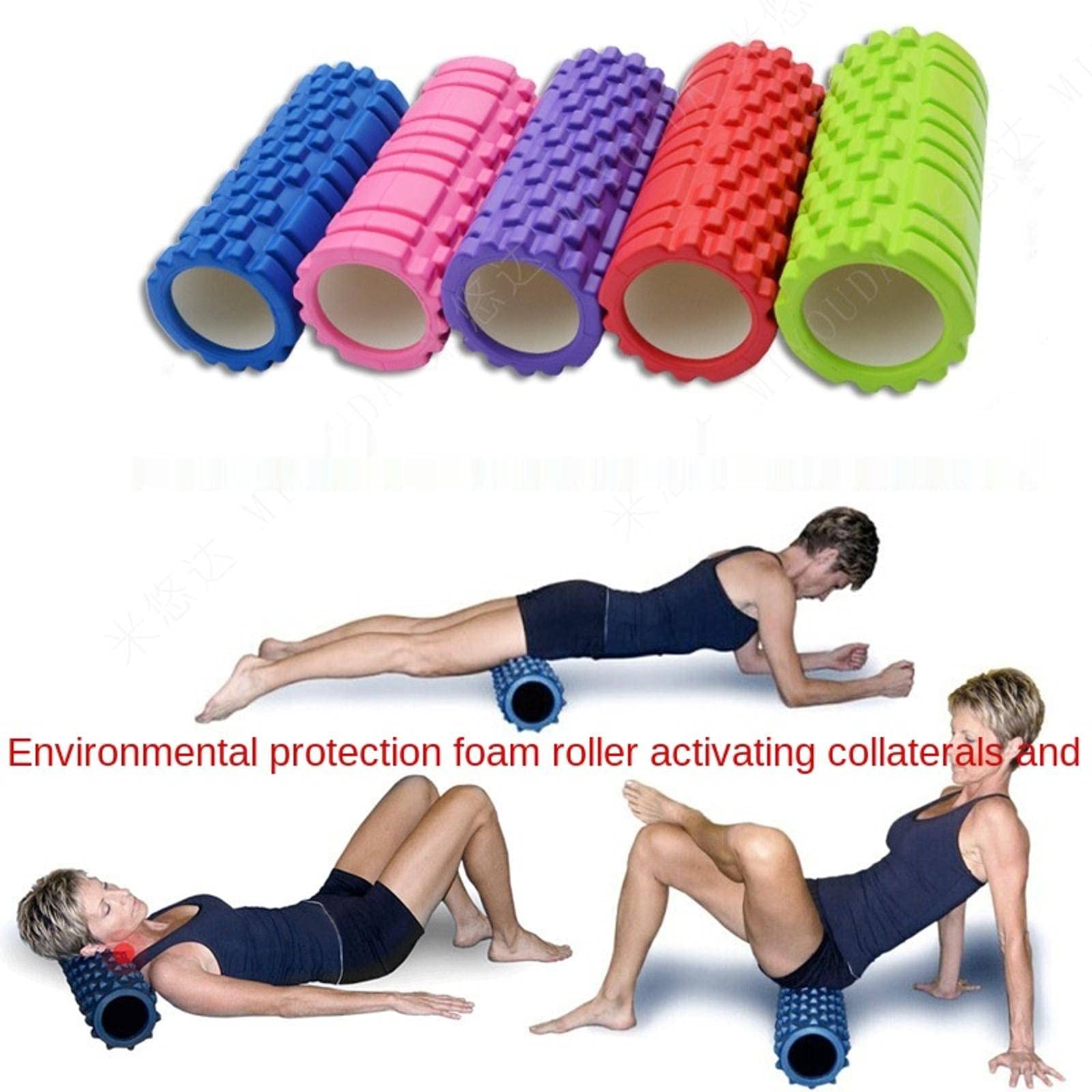 NC Hollow Gear Massage bar Foam Roller Fitness Body Foam Roller Muscle Relaxation Massage Roller Spiked Club Roller 33x14CM Dance Exercise