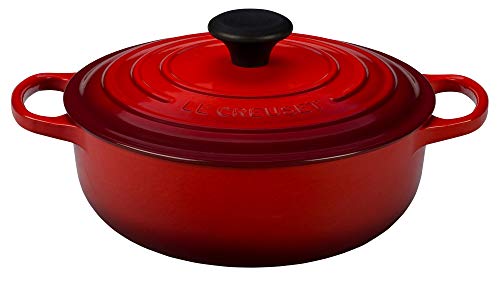 Le Creuset Enameled Cast Iron Signature Sauteuse Oven, 3.5 qt., Cerise