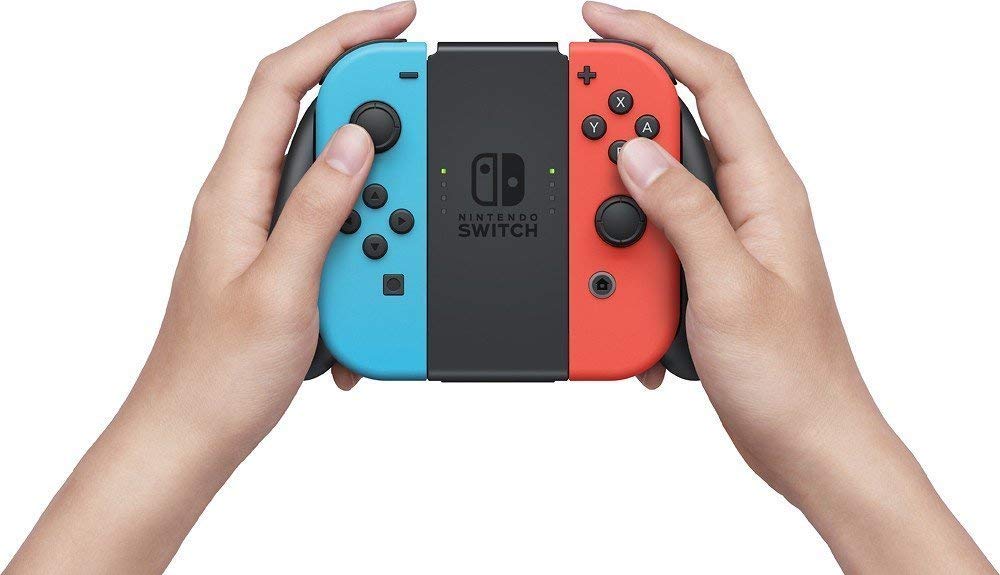 Nintendo Switch Neon Blue and Neon Red Joy-Con (Renewed)