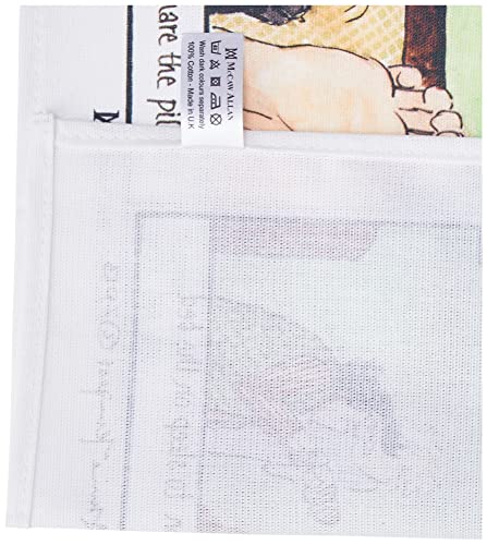 Samuel Lamont The Dog Rules Cotton Tea Towel made in United Kingdom