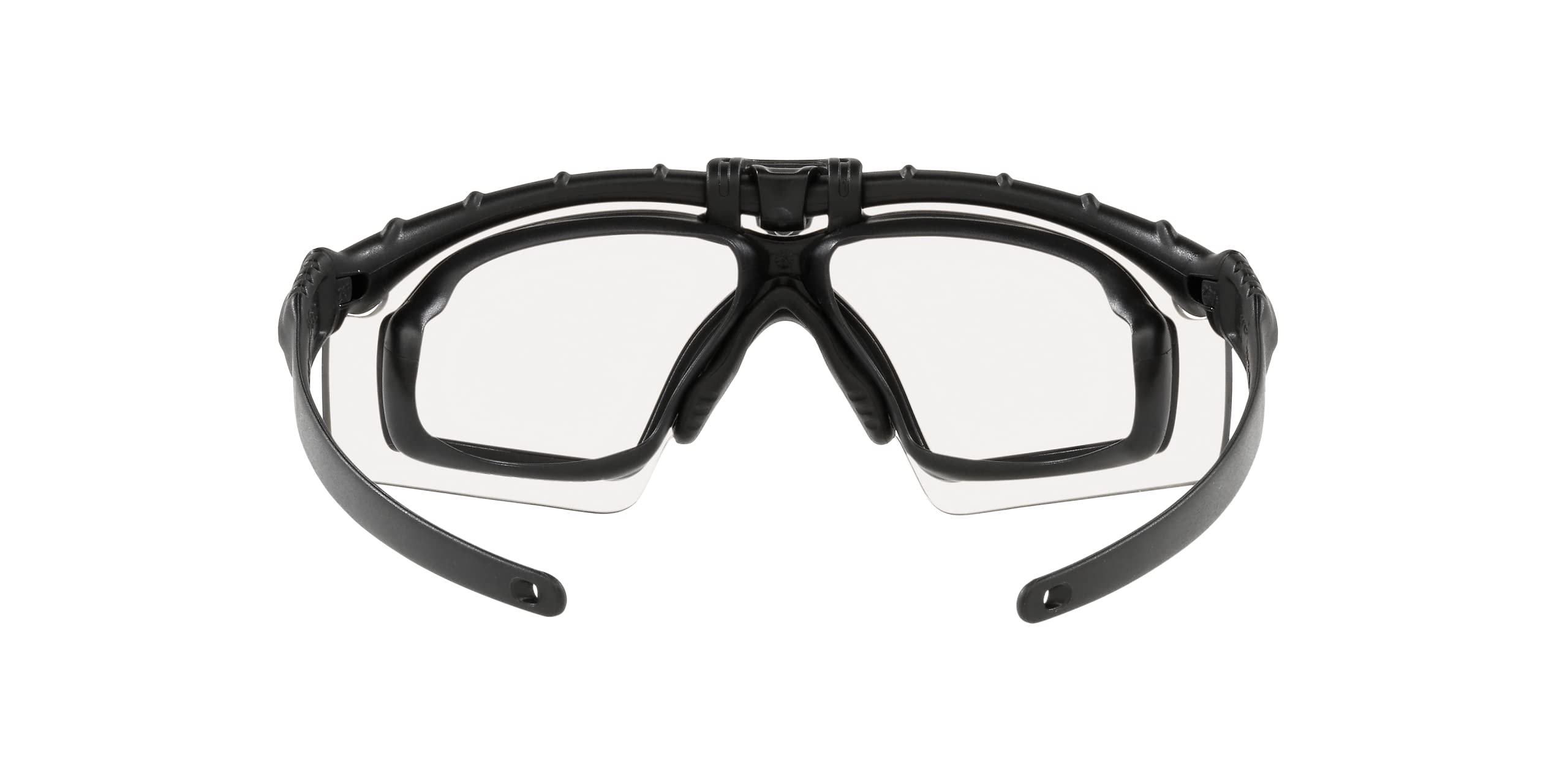 Oakley Men's OO9146 SI Ballistic M Frame 3.0 Rectangular Sunglasses, Matte Black w. Gasket/Clear, 32 mm