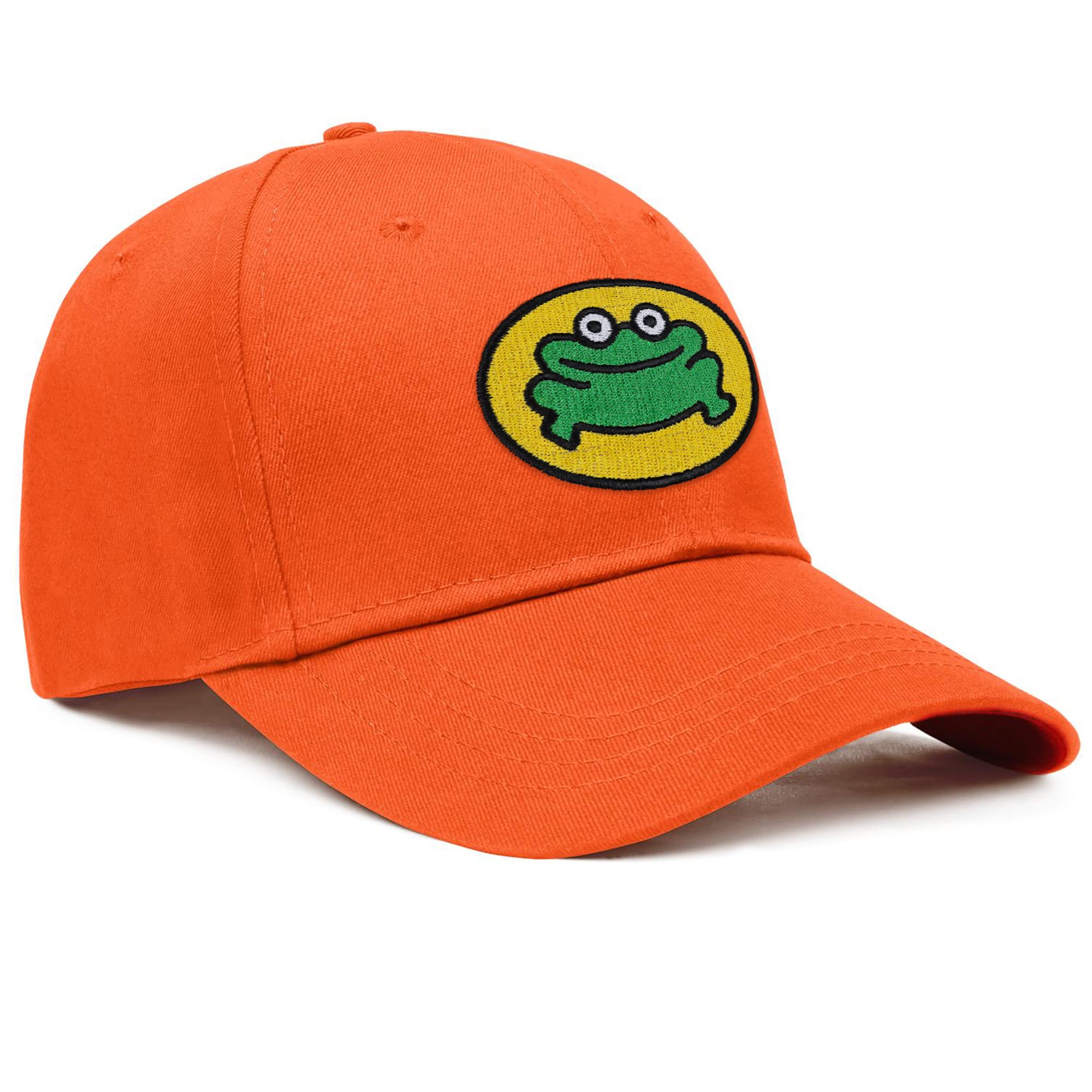 singwe Parappa The Frog Rapper Hats Funny Orange Trucker Hat Cute Cartoon TV Hat Baseball Cap for Women Men