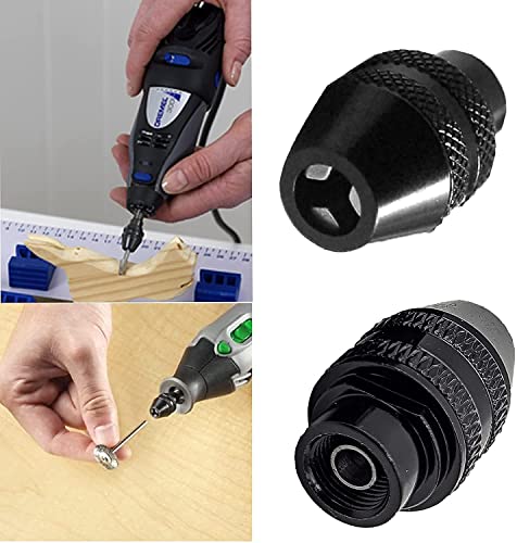 Thaekuns 2 Pcs Multi Quick Change Keyless Chuck for Dremel 4486 Rotary Tools 3000 4000 7700 8200