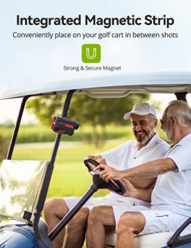 REXMEO Golf Rangefinder with Slope, USB C Rechargeable Laser Range Finder Golfing 1000Y with 6X Magnification, High-Precision Flag Lock Pulse Vibration, Magnet Stripe for Target Shooting and Hunting