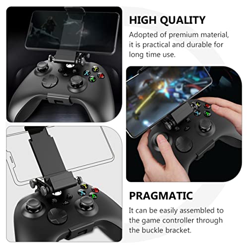 SOLUSTRE Controller Holder Controller Grips Controller Phone Stand with Holder Gamepad Mounted Conter Mount Cell Game Compatible Adjustable Bracket for Plastic Controller Holder Controller Grips
