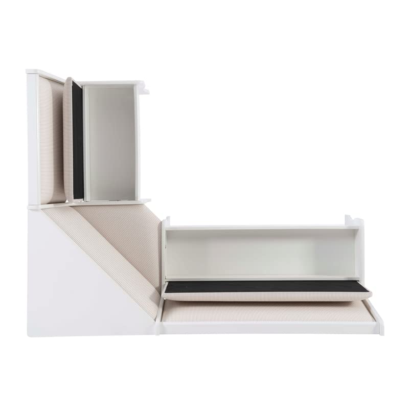 Linon Sanford Wood Storage Dining Nook in White