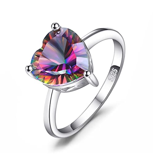S925 Sterling Silver Cubic Zirconias Ring for Women Girls, silver, Cubic Zirconia