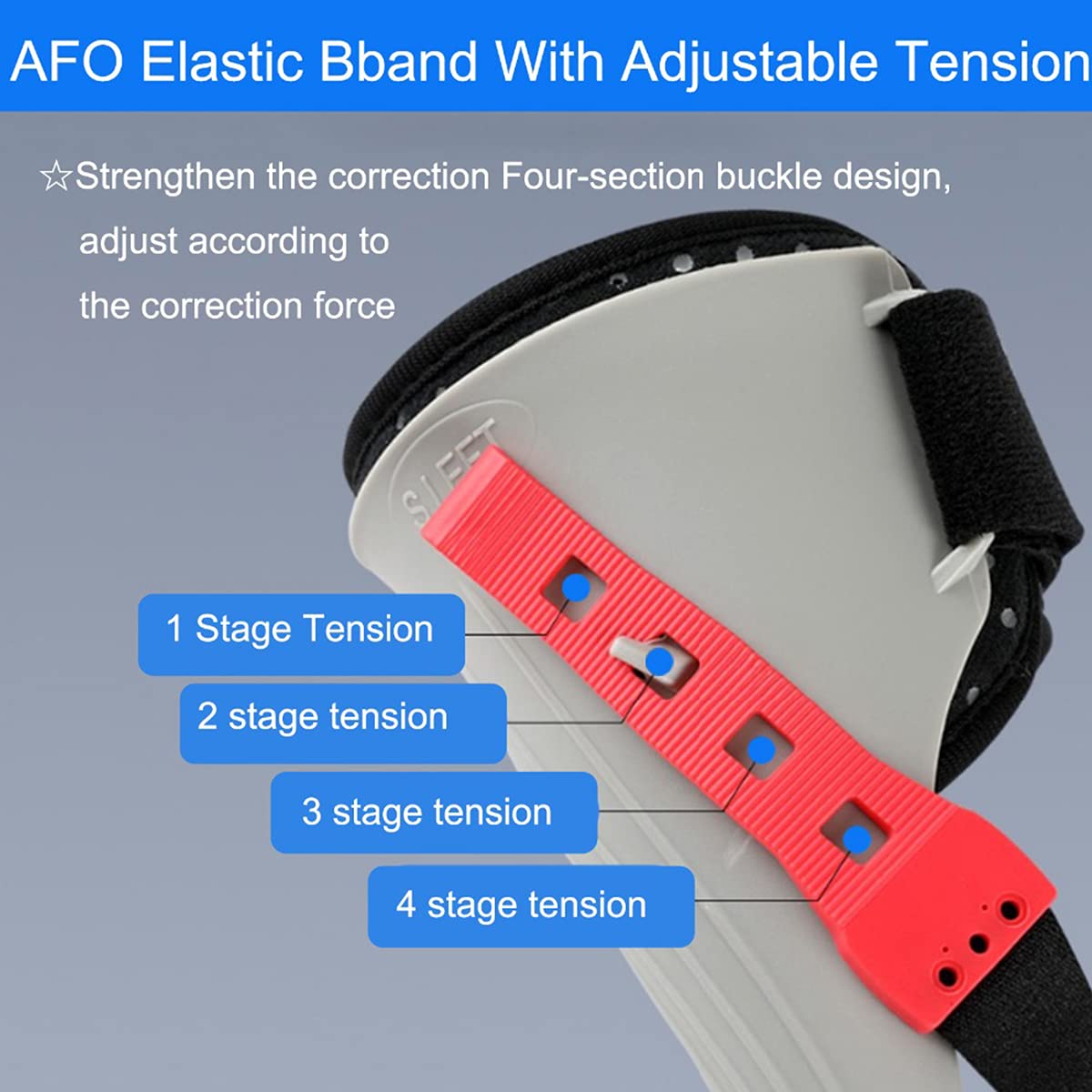 N A Ankle Foot Orthosis Support AFO Drop Foot Support Splint - Support for Drop Foot, Nerve Injury, Foot Position, Relieve Pressure, Ankle& Foot Orthosis,Right,XL