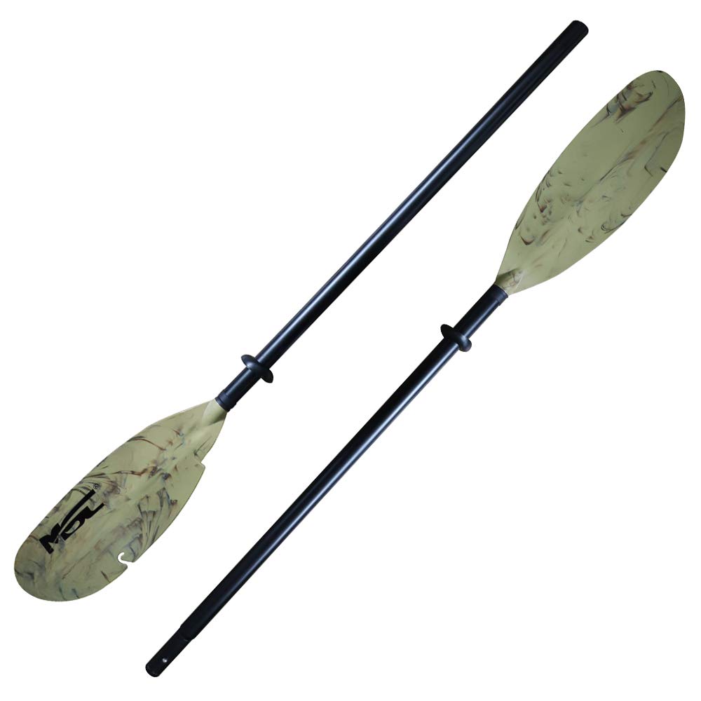 MAXSHADE COVERS Fishing Kayak Paddle,Color Available Olive,Tan 2-Piece (Olive, 95 inches)