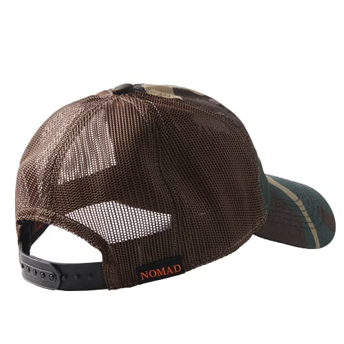 Nomad Camo Hunting Cap W/Patch | Adjustable Mesh Back Cap