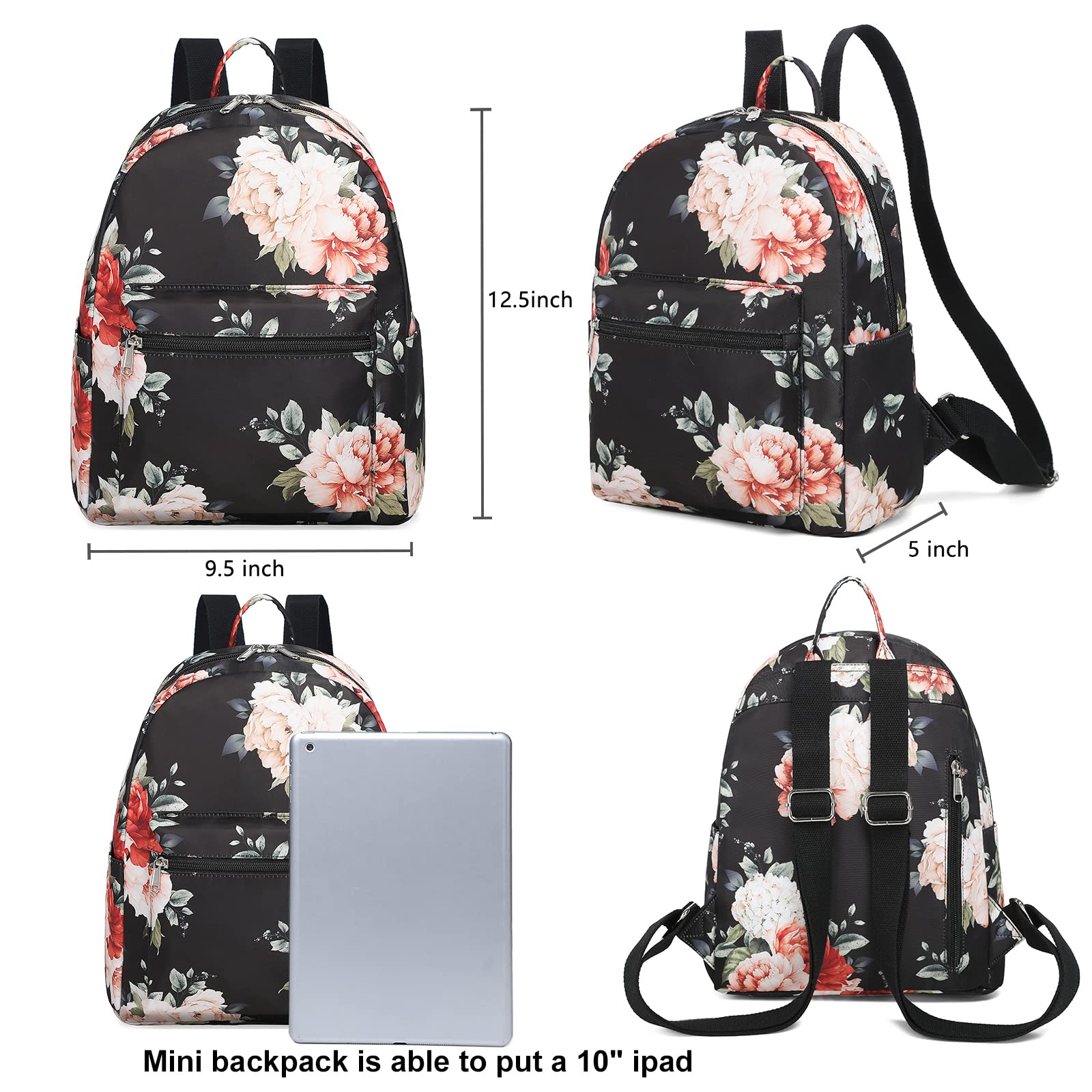 LEDAOU Mini Backpack Girls Cute Small Backpack Purse for Women Teens Kids School Travel Shoulder Purse Bag (Metallic Green, 1 Pcs)