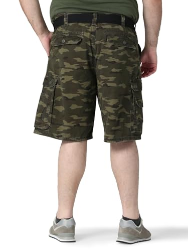 Lee Men's Big & Tall New Belted Wyoming Cargo Short, Combat Camo, 44