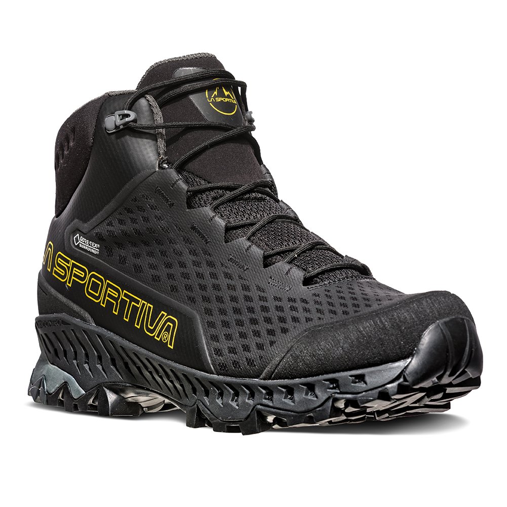 La Sportiva Stream GTX Hiking Shoe, Black/Yellow, 47