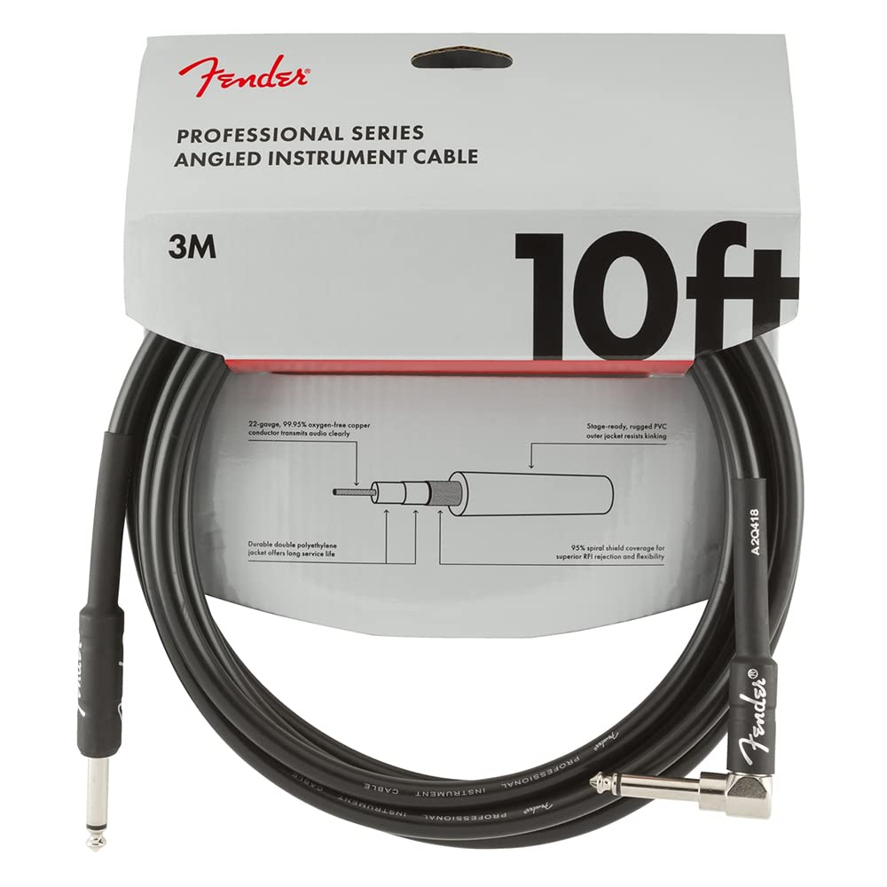 Squier by Fender Bullet Telecaster Laurel Fingerboard (Black) with Fender Pro 10ft Instrument Cable, Fender Celluloid Guitar 12-Pack Picks, and Fender 2" Guitar Straps