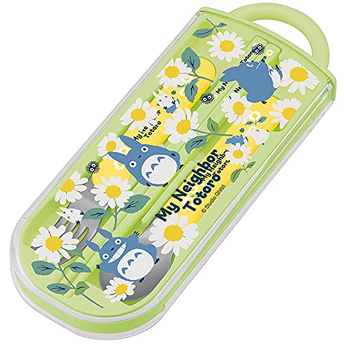 My Neighbor Totoro Utensil Set - Includes Reusable Fork, Spoon, Chopsticks and Carrying Case - Authentic Japanese Design - Durable, Dishwasher Safe